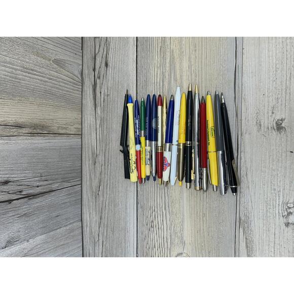 Office | Vintage Assorted Promotional And Classic Ballpoint Pens ...